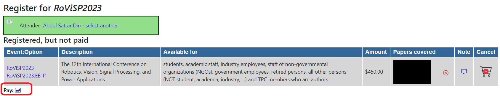 Registration – Rovisp 2025